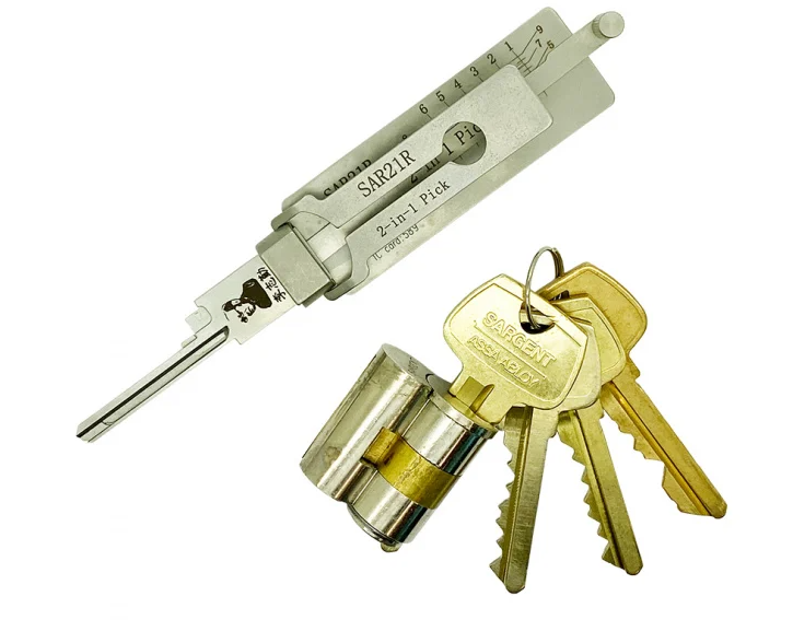 Classic Lishi SAR21R 2-in-1 Pick & Decoder for Sargent (‘LA’ Keyway ...
